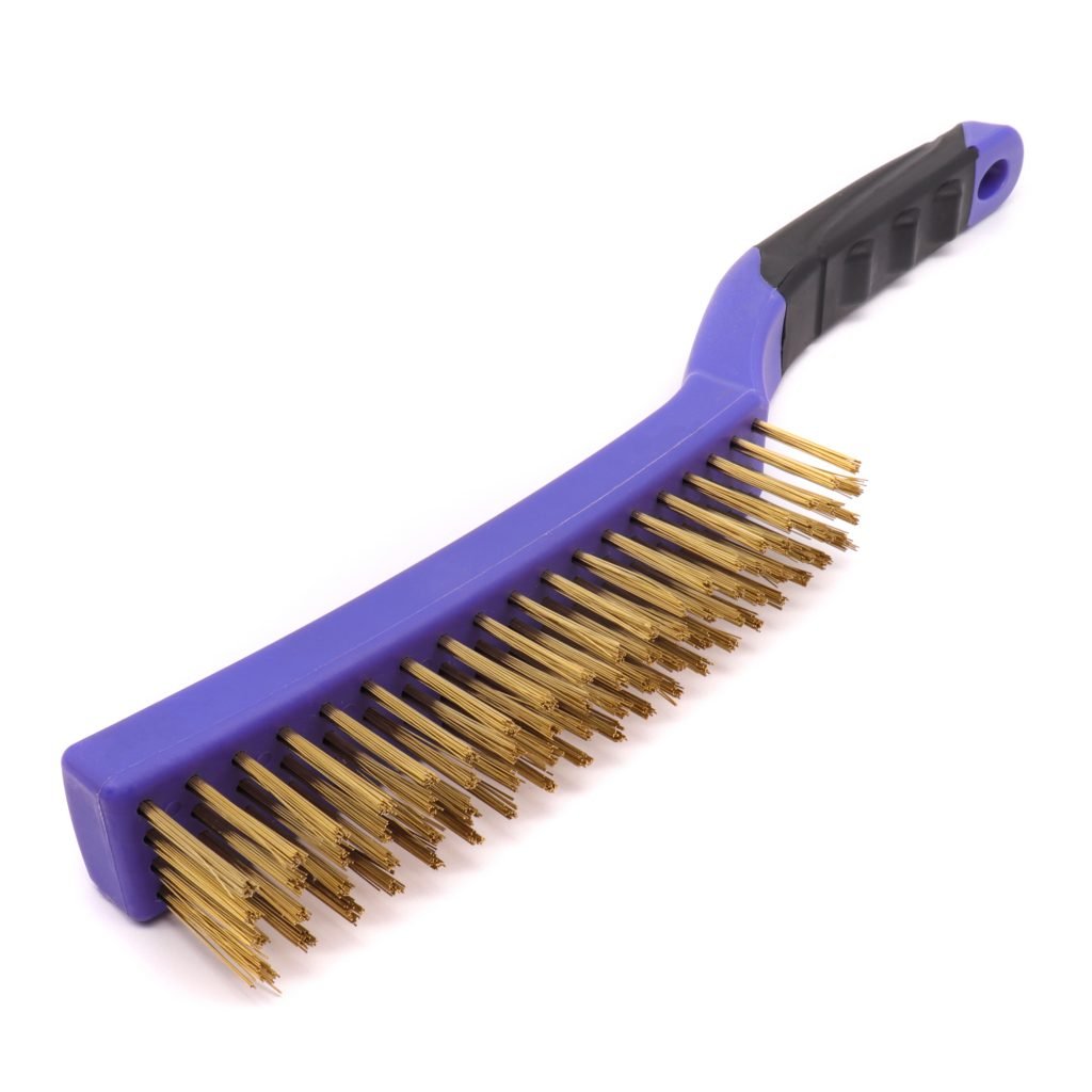 BRASS WIRE BRUSH (4 ROW) - Cottam Brush