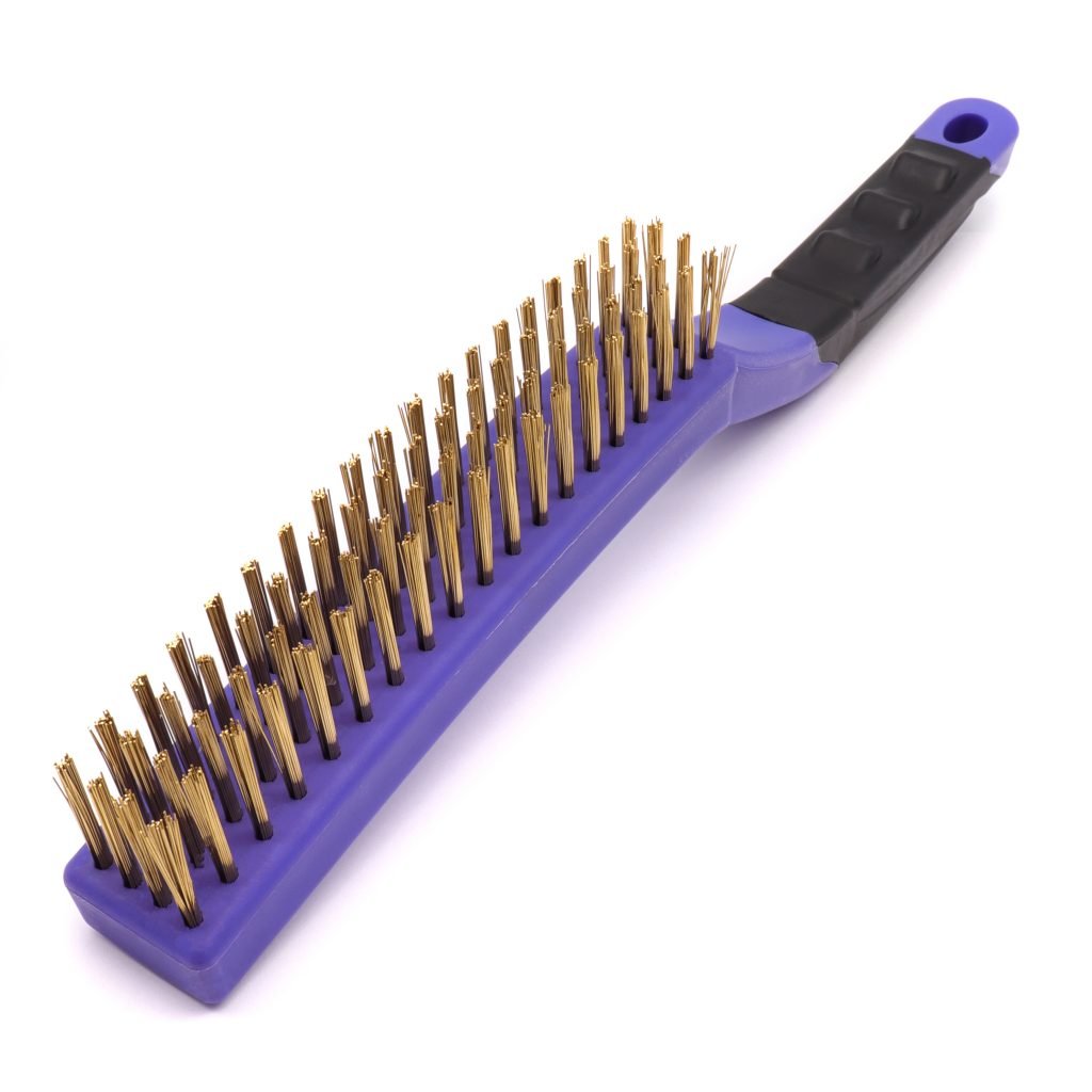 BRASS WIRE BRUSH (4 ROW) - Cottam Brush